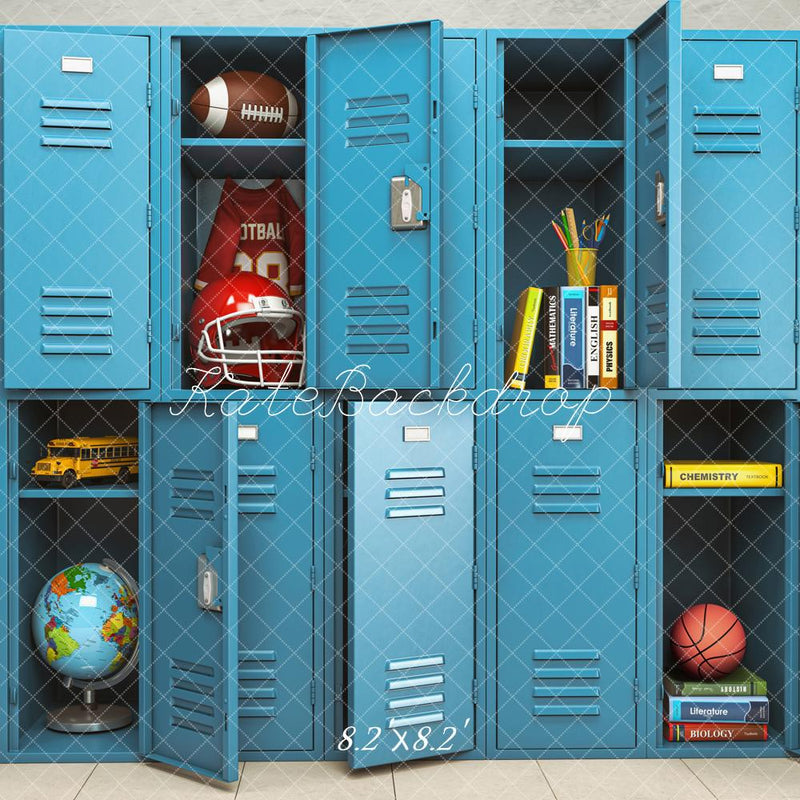 Classic School Locker Sports Backdrop