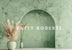 Kate Retro Boho Green Arch Wall Backdrop Designed by Patty Robert