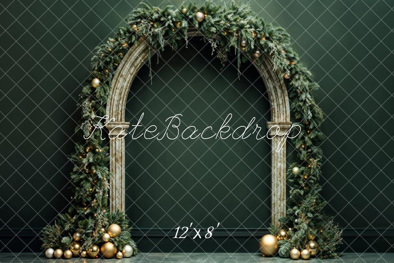 Elegant Festive Arch Greenery Backdrop