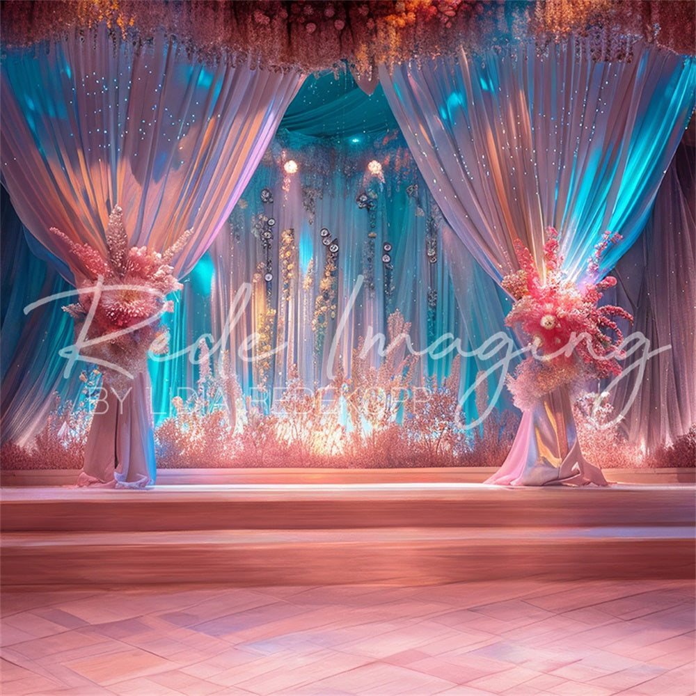 Beauty Pageant Stage Background || Background WITH LIGHTS And Flare 1
