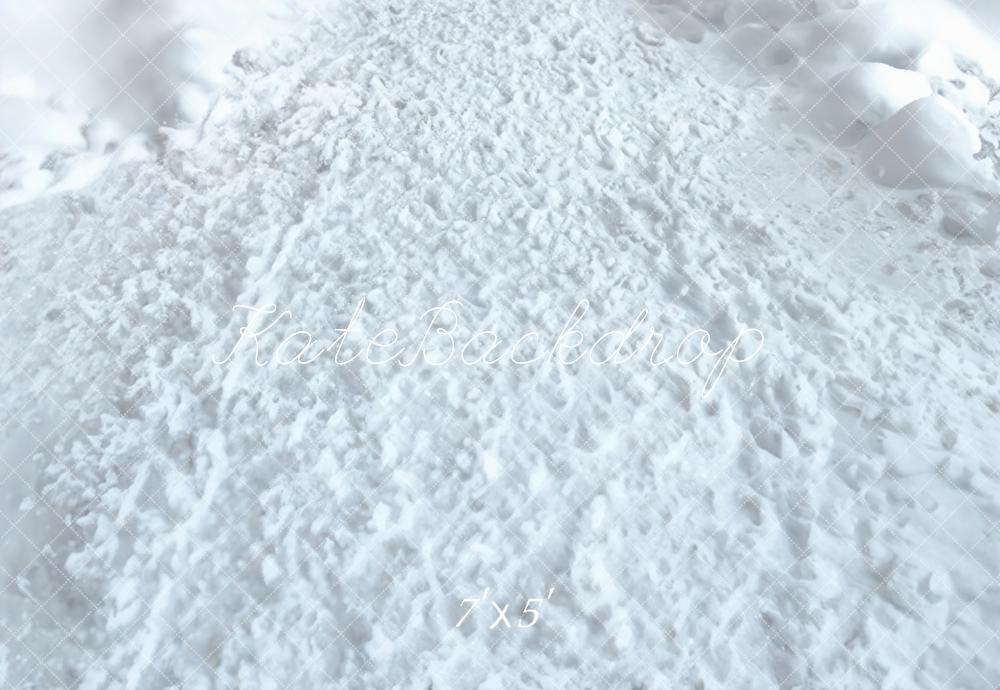 Soft White Snow Textured Photography Backdrop