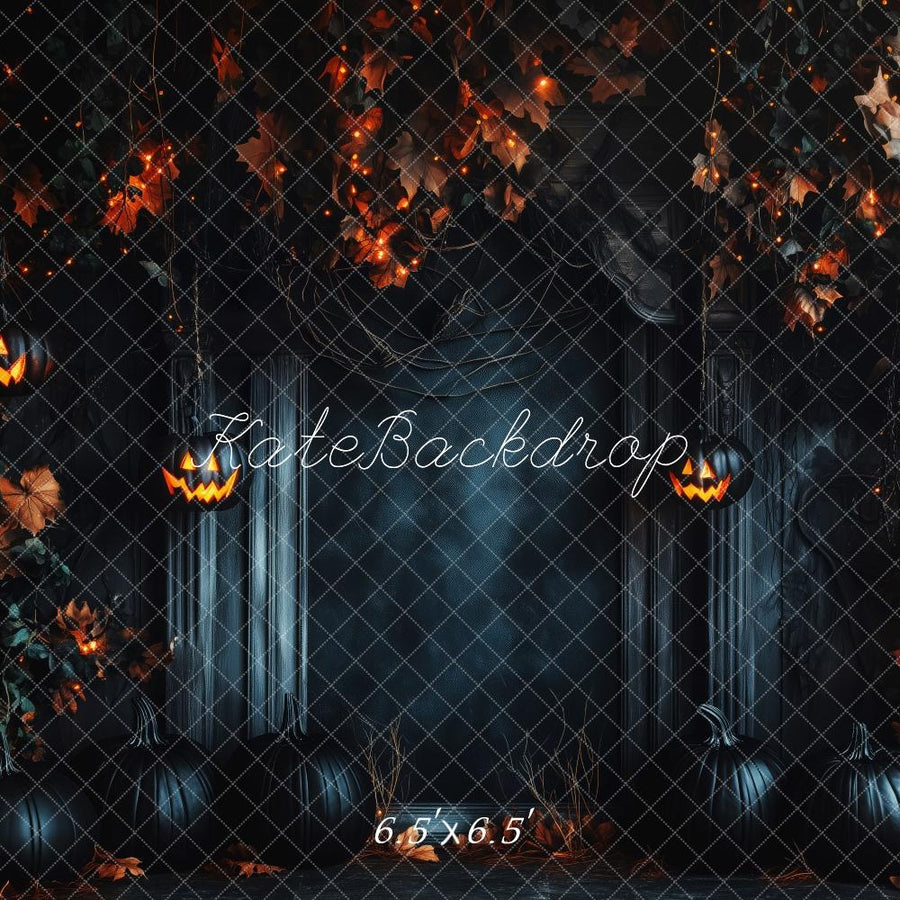 Spooky Autumn Nightfall Halloween Backdrop