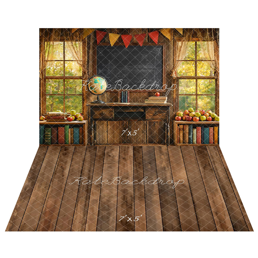 Rustic Vintage Classroom Study Backdrop