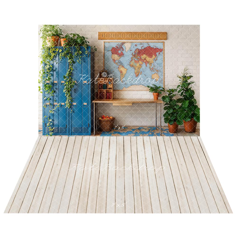 Vintage Classroom Study Room Backdrop