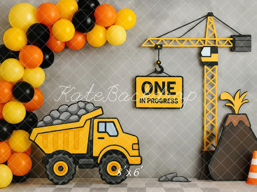 Construction Site Birthday Party Backdrop