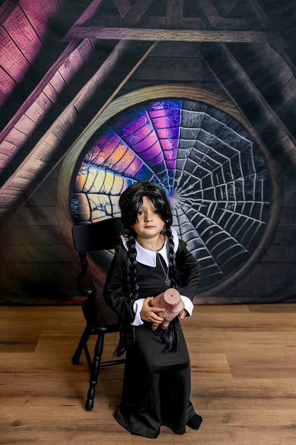 Mystical Attic Web Fantasy Backdrop