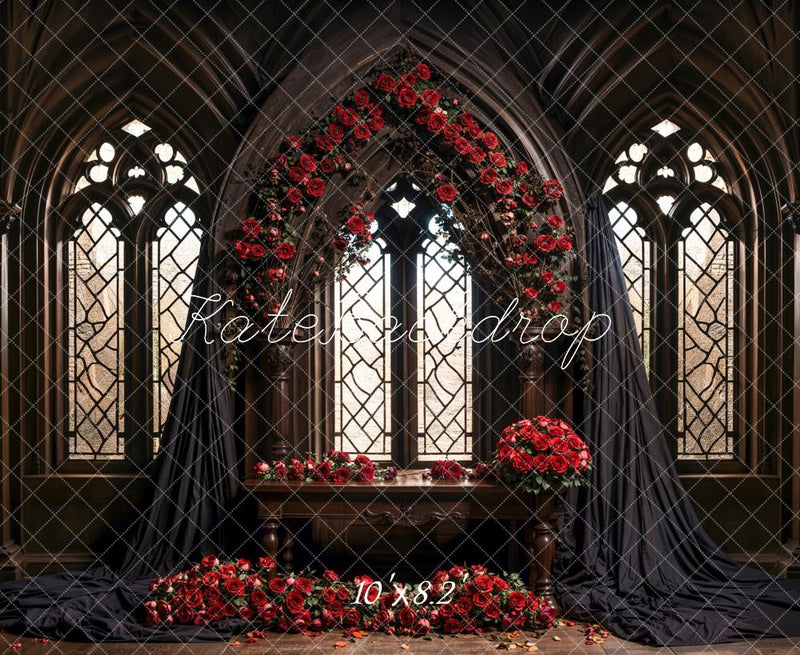 Gothic Rose Archway Window Backdrop