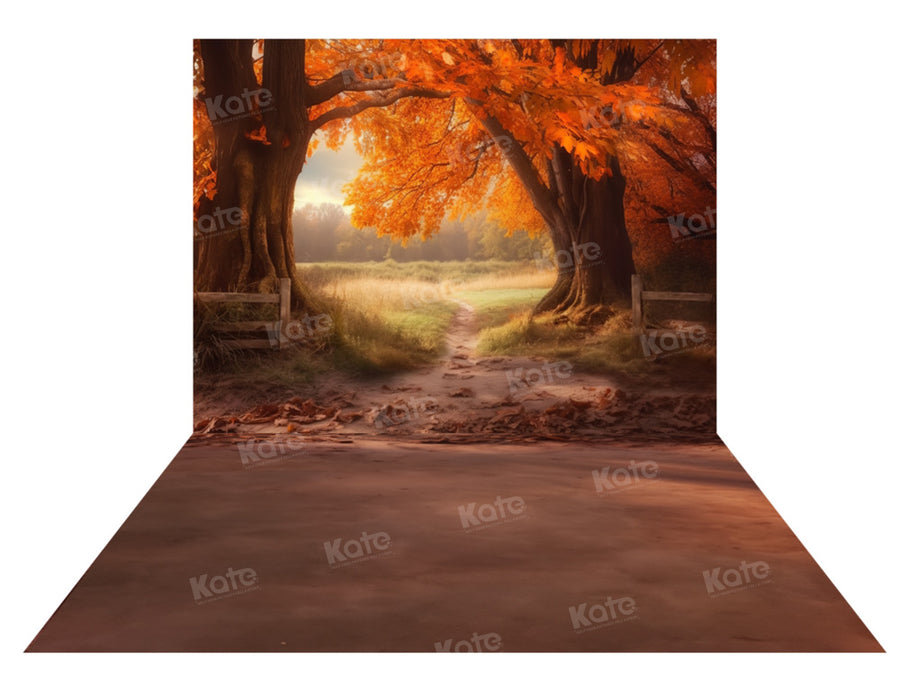 Autumn Pathway Enchanted Forest Backdrop