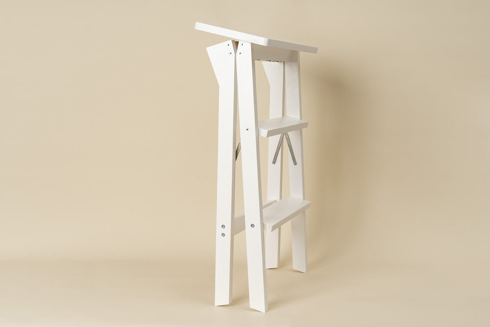 Kate White Wooden Foldable Ladder - Baby Photography Props