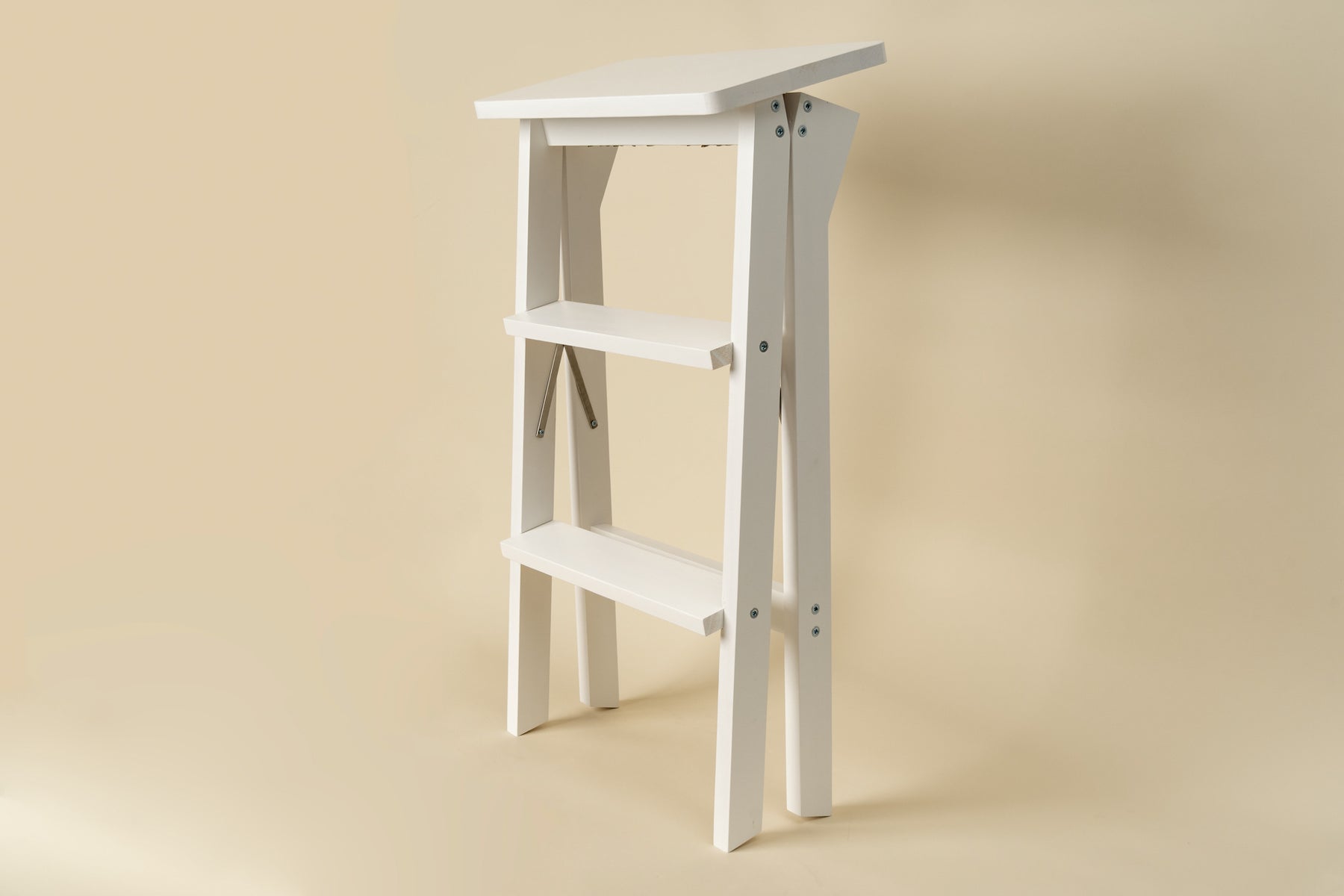 Kate White Wooden Foldable Ladder - Baby Photography Props