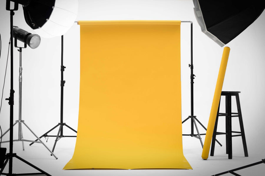 Kate Forsythia Yellow Seamless Paper Backdrop for Photography