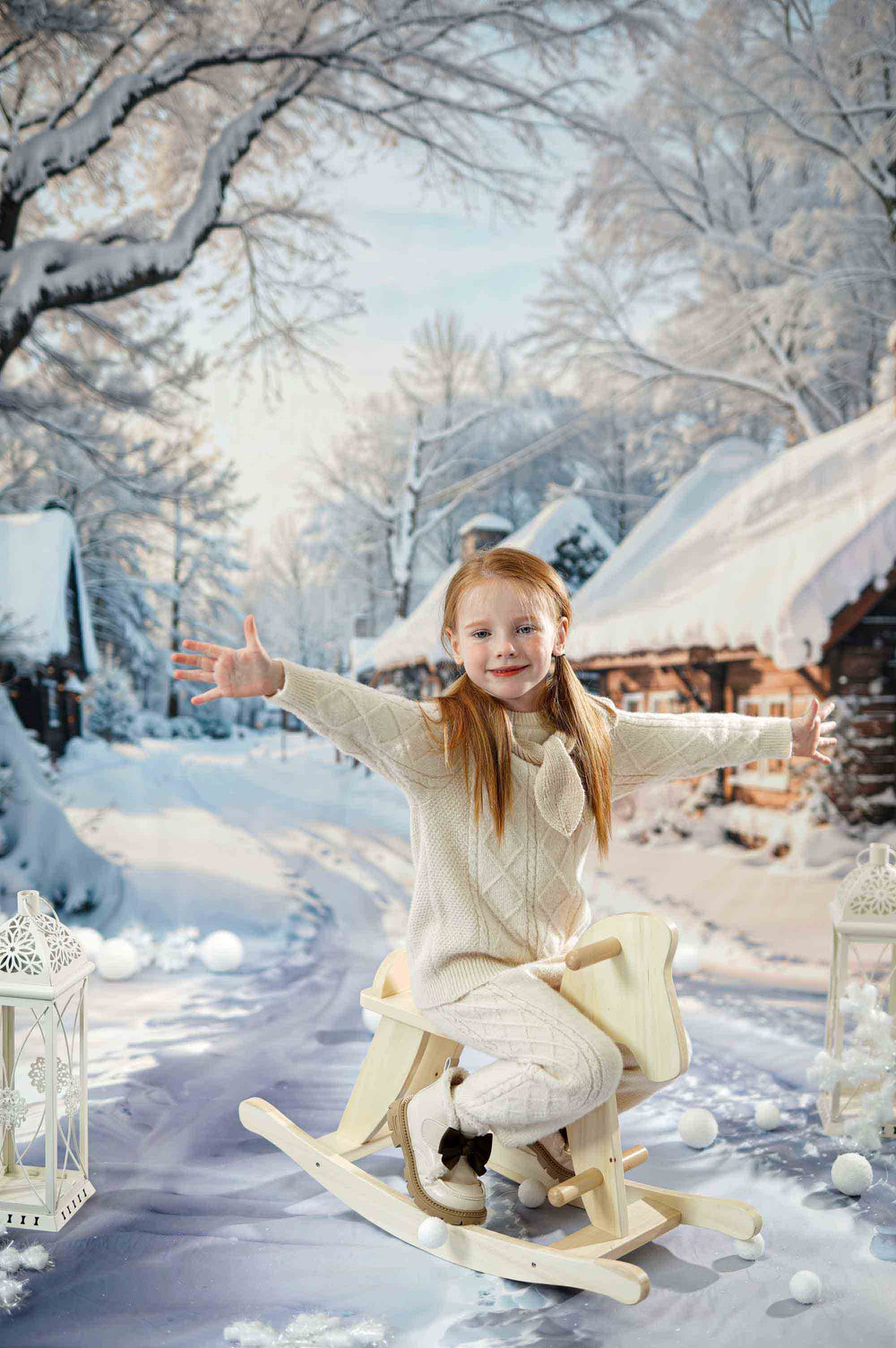 Kate Winter Outdoor Snow Scene Photo Kit Photography Backdrops&Props T