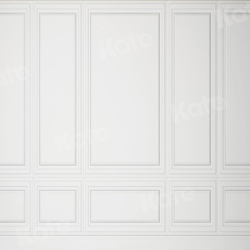 Classic Elegant White Wall Panel Backdrop