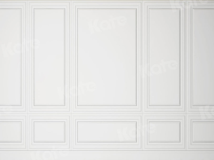 Classic Elegant White Wall Panel Backdrop