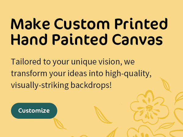 Kate Custom Hand-Painted Canvas Backdrop for Photography