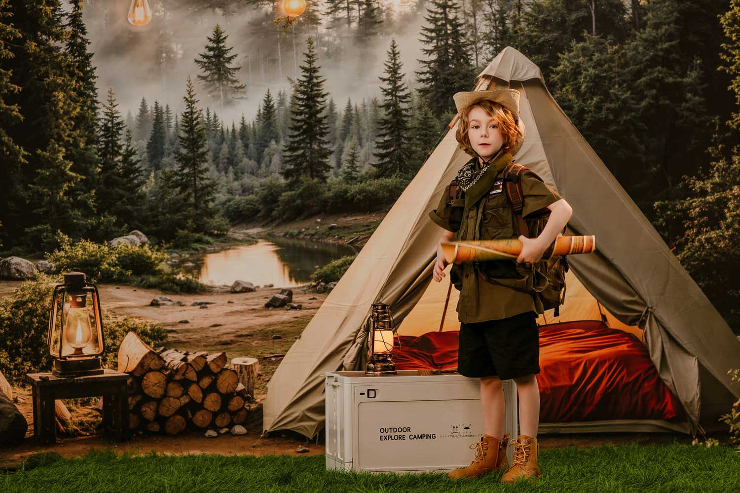 Kate Camping Adventure Photo Kit Photography Backdrops&Props Themed Bu