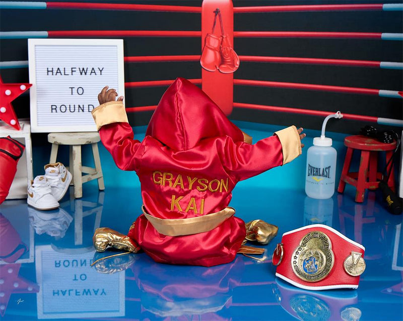 Illuminated Boxing Ring Sports Backdrop