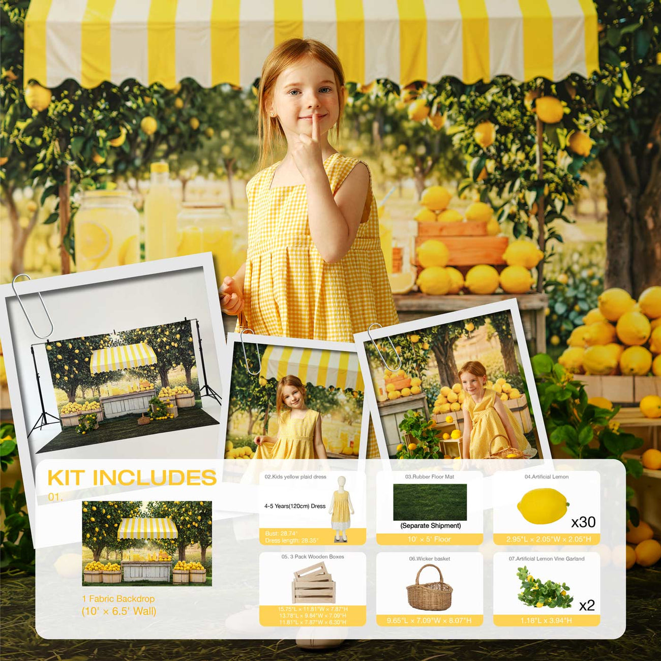 Kate Summer Lemonade Stand Photo Kit