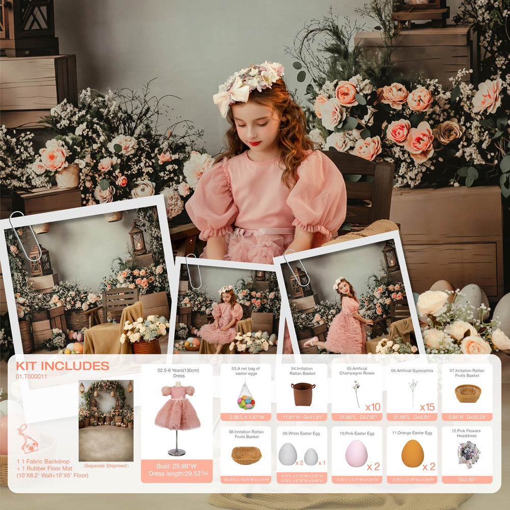 Kate Easter Flowers Photo Kit Photography Backdrops&Props Themed Bundl