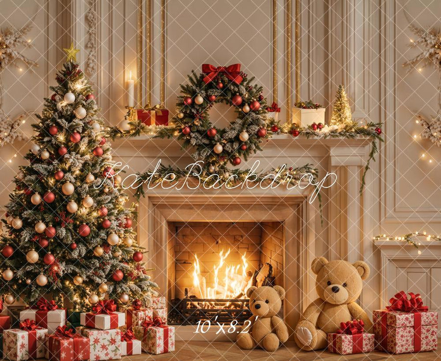 Elegant Holiday Family Festive Backdrop
