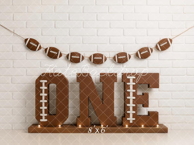 Football Themed First Birthday Backdrop