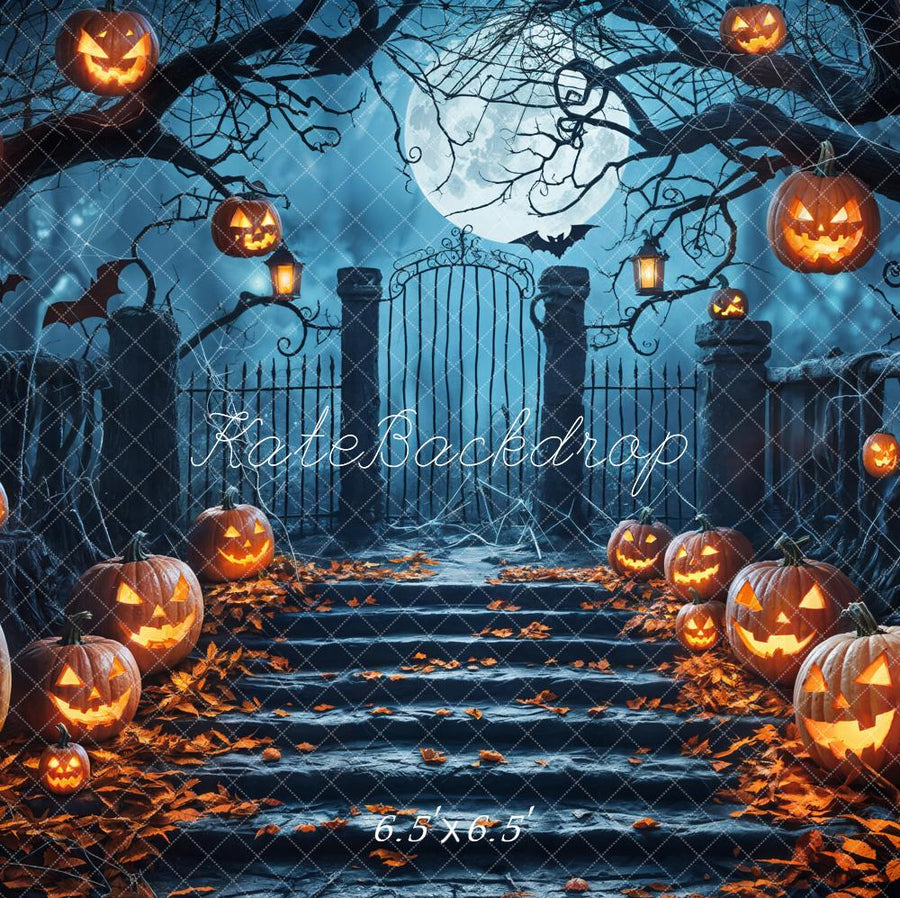 Spooky Haunted Pumpkin Lantern Gateway