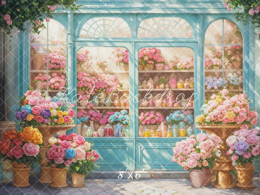 Charming Vintage Floral Boutique Backdrop