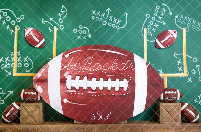 Strategic Football Game Day Backdrop