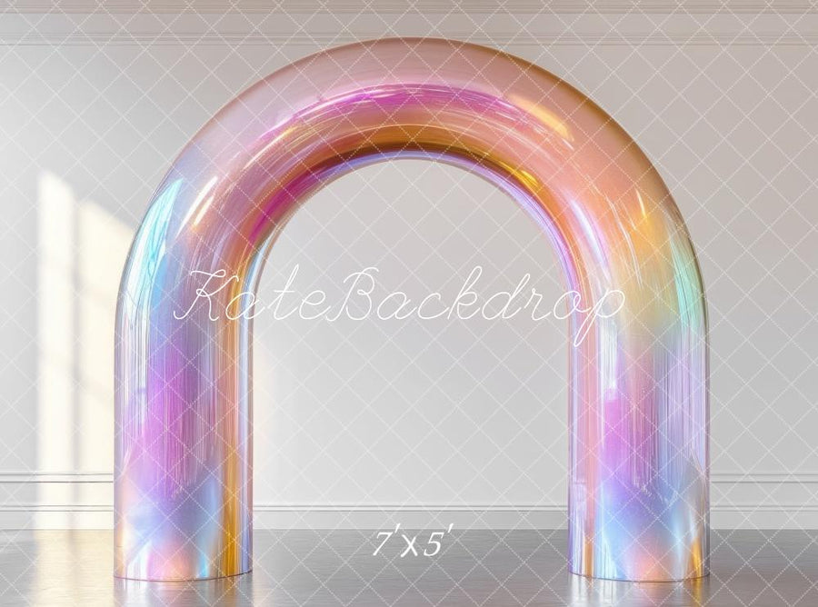 Iridescent Pastel Arch Reflective Backdrop