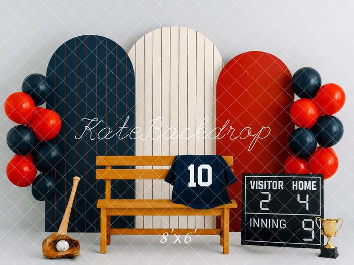 Vintage Baseball Dugout Party Backdrop