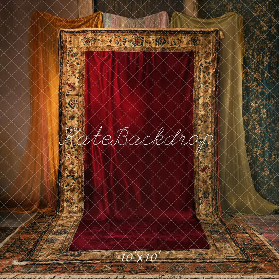 Elegant Vintage Persian Rug Backdrop