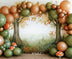 Rustic Woodland Green Autumn Balloon Arch