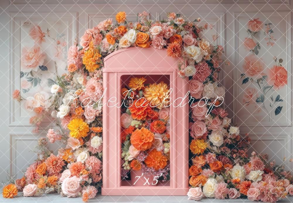 Romantic Floral Window Arch Backdrop