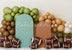 Rustic Football Balloon Party Backdrop