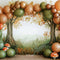 Rustic Woodland Green Autumn Balloon Arch