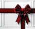 Elegant Red Velvet Bow Celebration Backdrop
