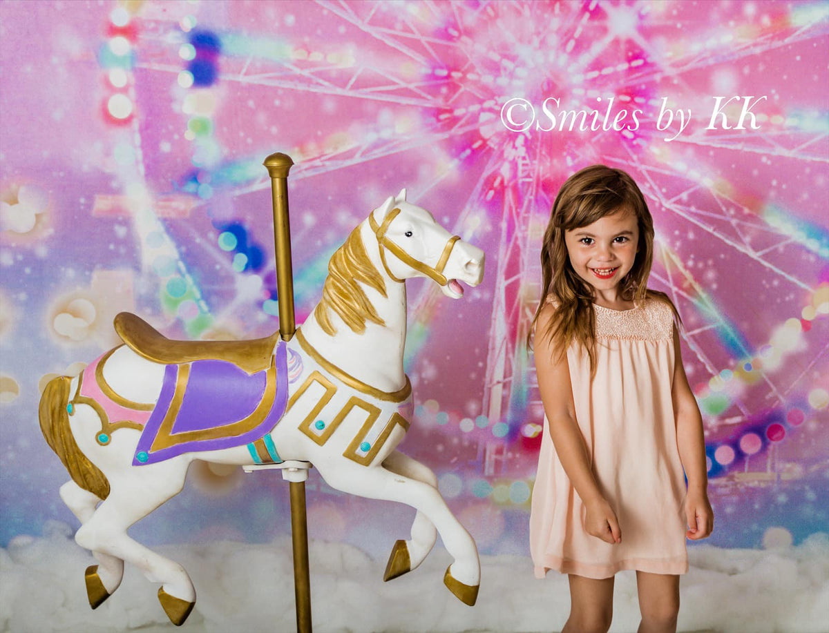 Kate Bokeh Backdrop Fantasy Ferris Wheel for Photography