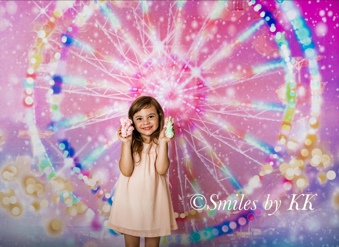 Kate Bokeh Backdrop Fantasy Ferris Wheel for Photography