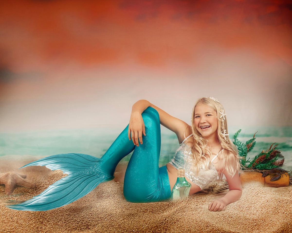 Kate Nature Backdrop Sunset Seaside Cloud for Photography