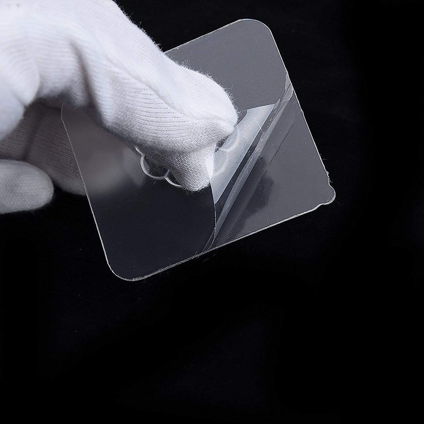 Clear Adhesive Wall Hook with Metal Clip