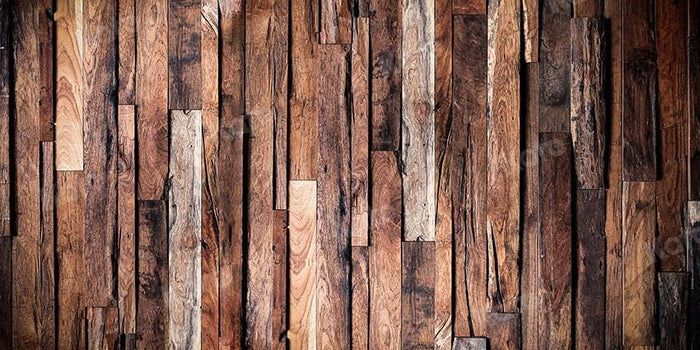 Rustic Vintage Multi-Tone Wood Plank Backdrop