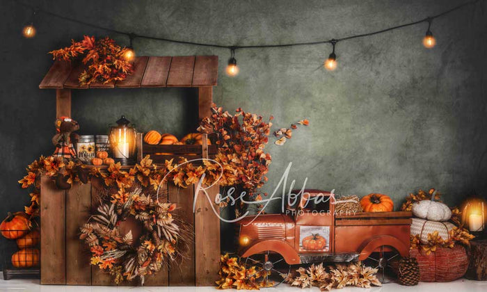 Rustic Autumn Harvest Festival Backdrop