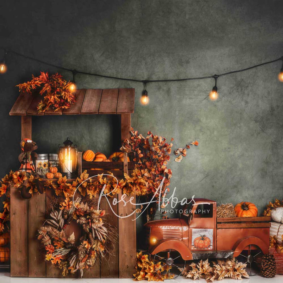 Rustic Autumn Harvest Festival Backdrop