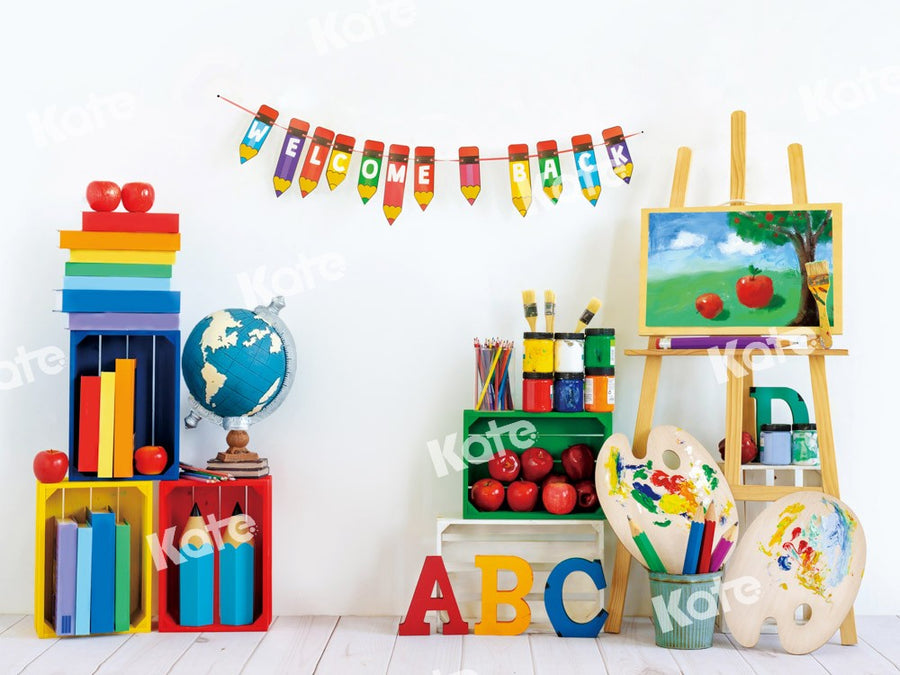 Colorful Creative Classroom Photography Backdrop