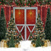 Festive Rustic Barn Christmas Backdrop