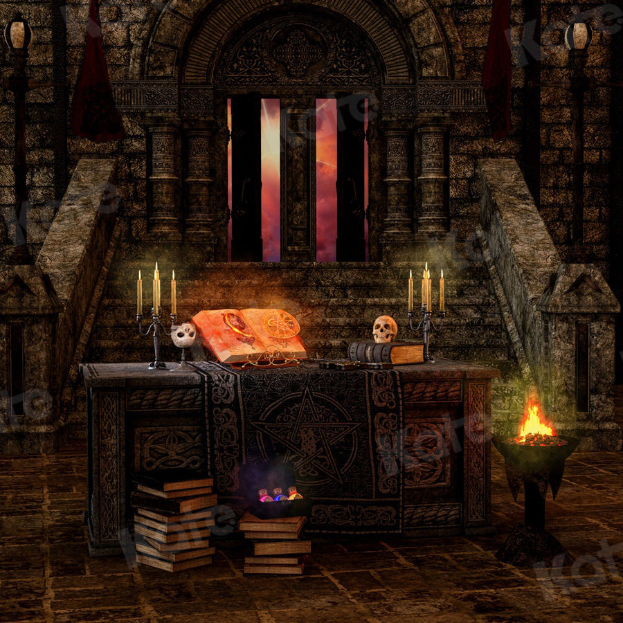 Enchanted Gothic Sorcery Ritual Backdrop