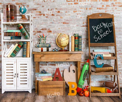 Vintage Classroom Learning Space Backdrop