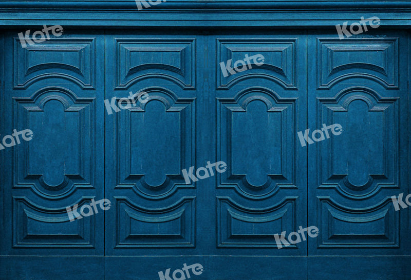 Elegant Deep Blue Vintage Panel Backdrop