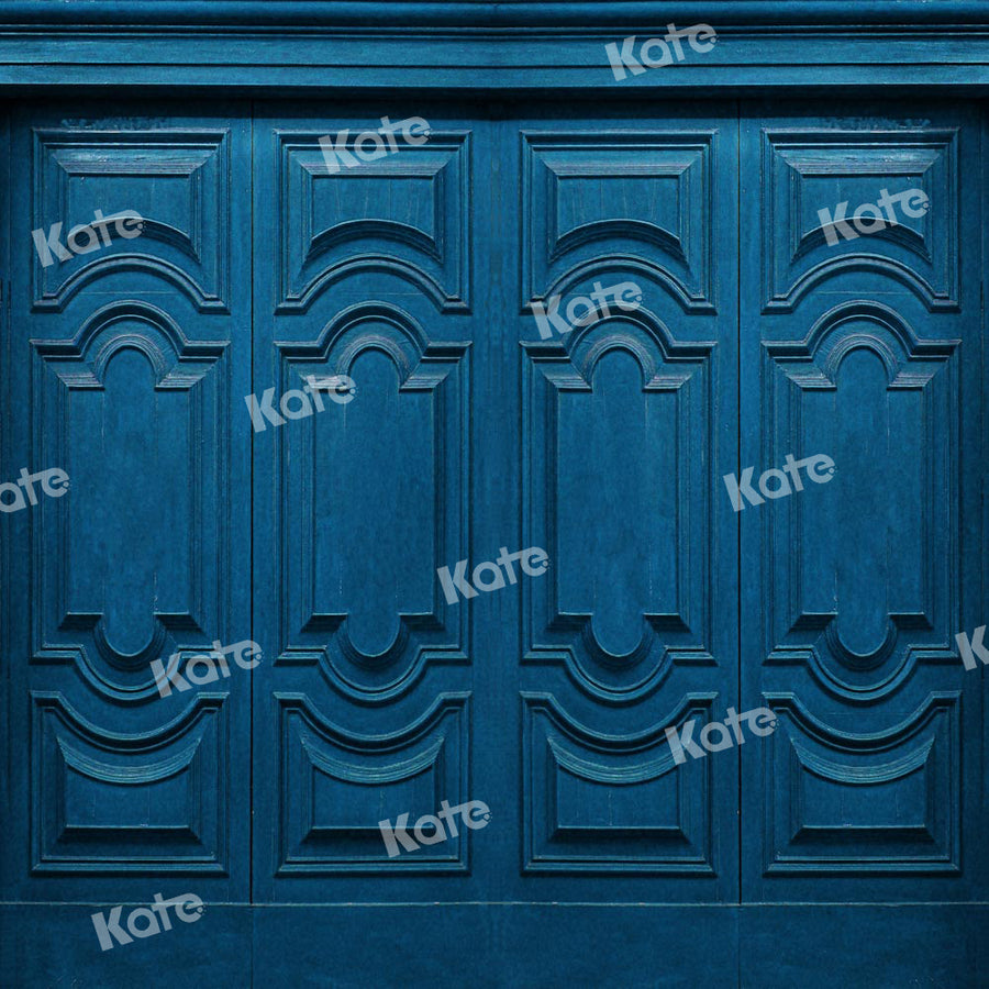 Elegant Deep Blue Vintage Panel Backdrop