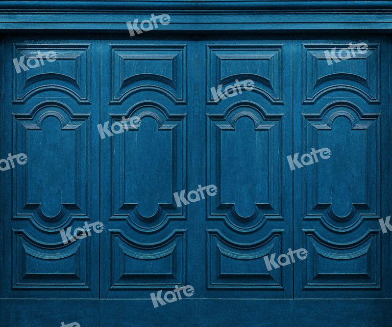 Elegant Deep Blue Vintage Panel Backdrop